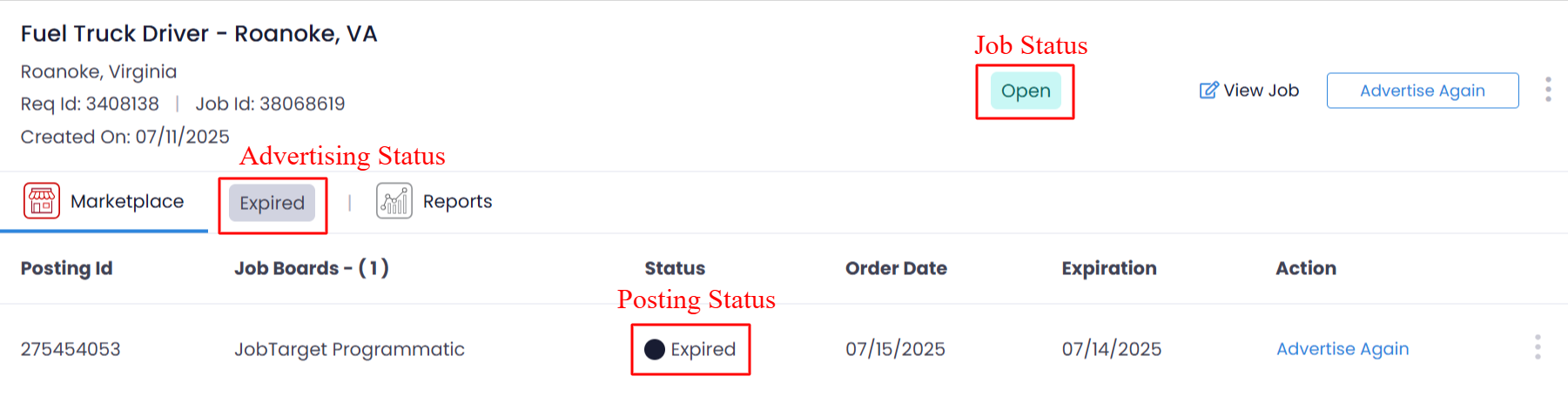 Job Statuses and What They Mean