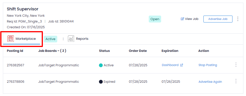 JobTarget Quick Start Guide