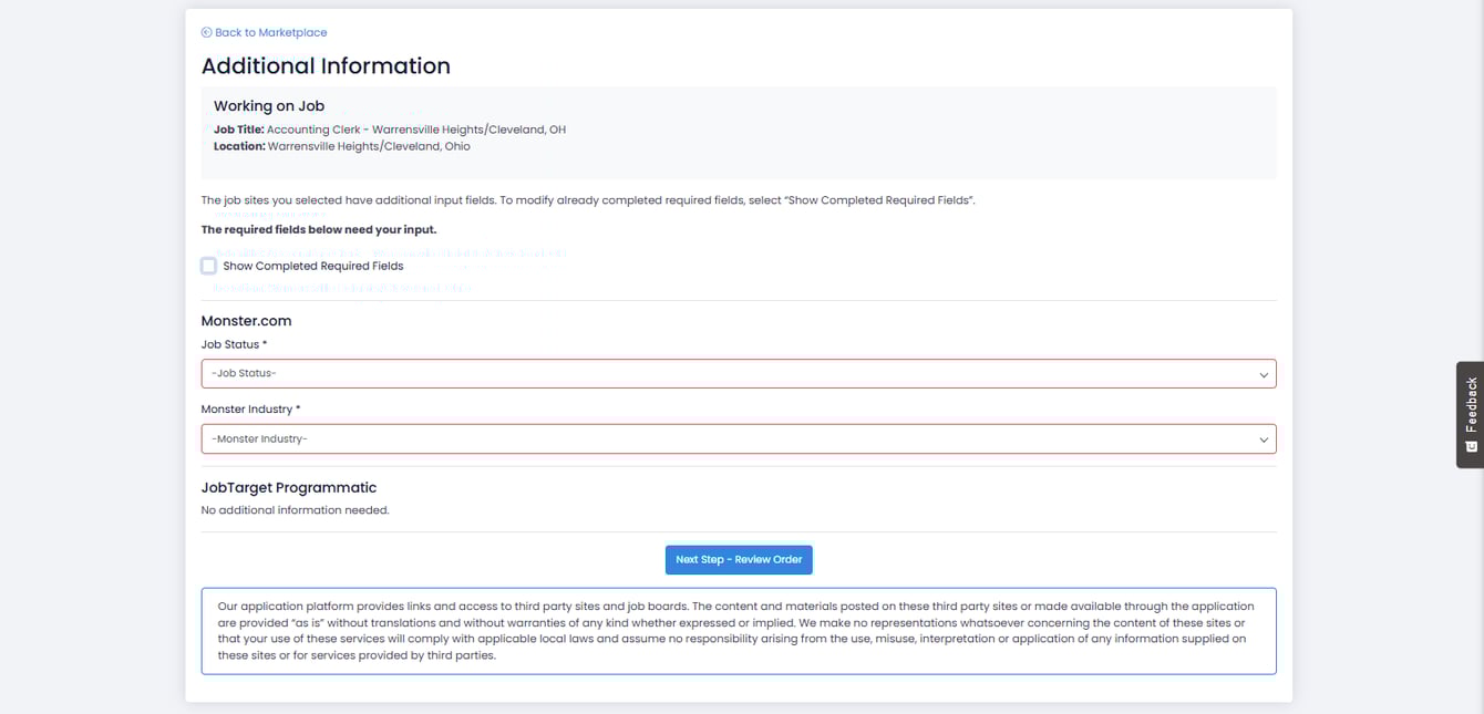 JobTarget Quick Start Guide